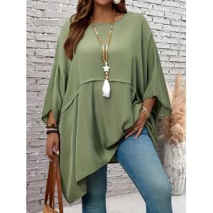 Quality European and American Plus-Size Women's Casual Resort Top, Spring/Summer/Autumn, for sale