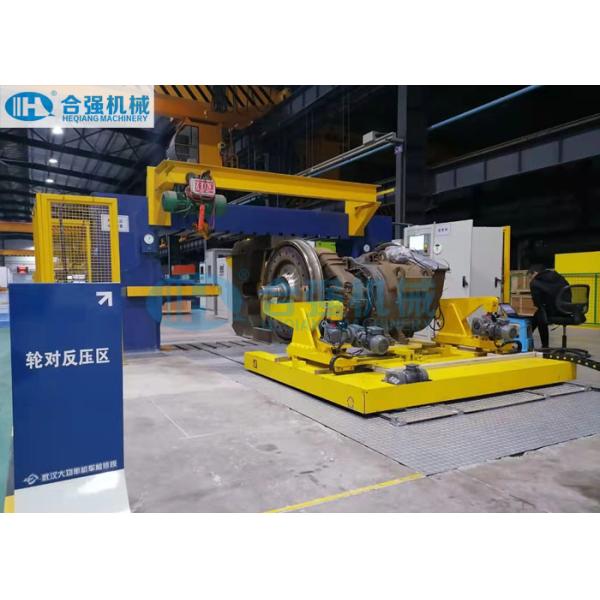 Quality 350 Tons Double Head Horizontal Wheelset Press CNC Controlled for sale