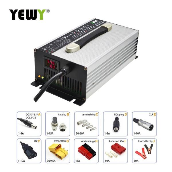 Quality Output 12 Volt LiFePO4 Battery Charger 1200W EV Universal Charger for sale