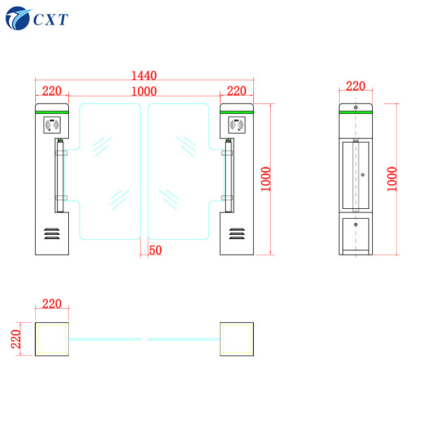 Quality Global elite swing gate engineering design anti-collision acrylic swing gate for sale