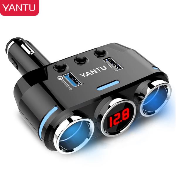 Quality Portable USB Cigarette Lighter Sockets for Phone and Mobile A4 100W Fast Car for sale