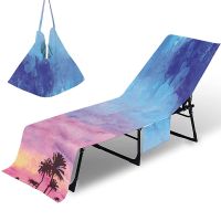 Quality Microfiber Beach Towel Large Lounge Chair Beach Towel Custom Chair Cover for sale
