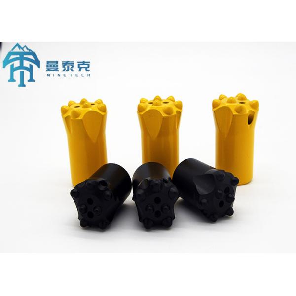 Quality 38mm Tapered Button Bit With 7 Tungsten Carbide Tips For Blasting Hole And for sale