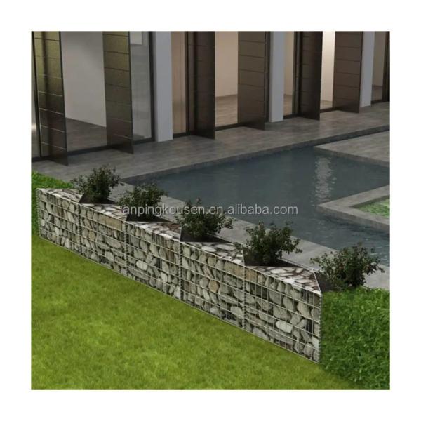 Quality Professional Processing Service 2x1x1m Galvanized Gabion Basket with PVC Coating for sale