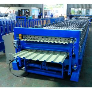 Quality Metal Roofing Panel Double Layer Roll Forming Machine 12-15m/Min Capacity for sale