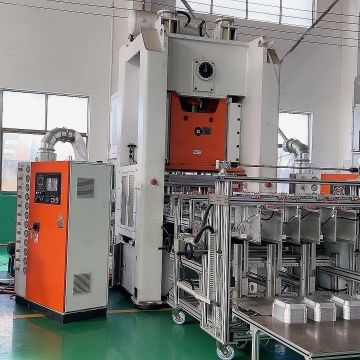 Quality Efficient Silver Foil Container Making Machine Price With One Machine One Labor for sale