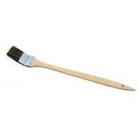 Quality Wood Handle Angled Radiator Paint Brush Grey Bristle for sale