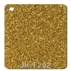 Quality 1/8 Inch Gold Glitter Acrylic PMMA Sheet 3mm Thin Clear Perspex Sheet for sale