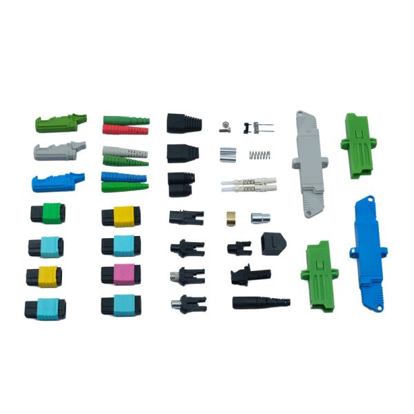 Quality 16 24 Cores MPO Connector 3.0mm Boot Multimode mTP Optical Fiber Conenctor Kits for sale