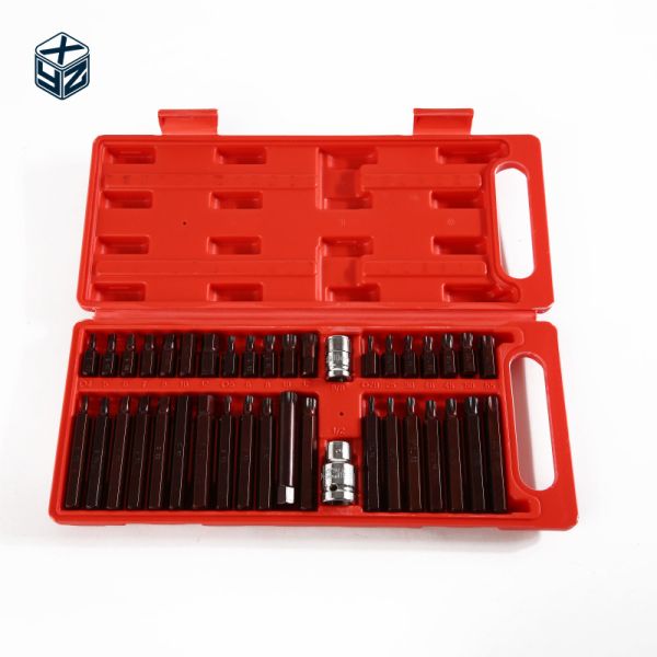 Quality Industrial Grade 40 Pieces Bits Set with Red S2 Material and Natural Finish for sale