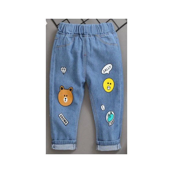 Quality Daily Boys Fashion Jeans Custom Logo Kid Soft Fabric Denim Pants Jrt25 for sale