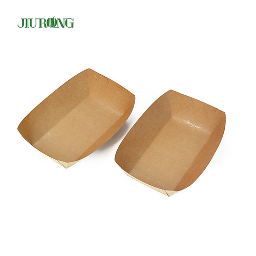 Quality BSCI Custom Printed Biodegradable Paper Container For Hot Dog Hamburger for sale