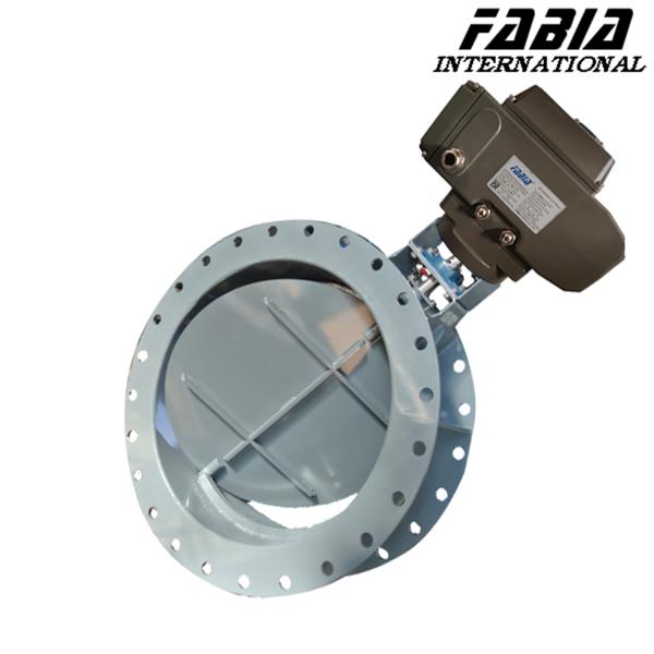 Quality 80mm 75mm 65mm Electric Carbon Steel Flanged Ventilation Butterfly Valve for sale