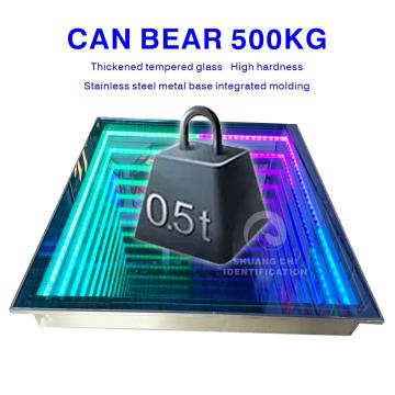 Quality 3D Infinity Mirror Video Light LED Dance Floor For Wedding Party Customization for sale