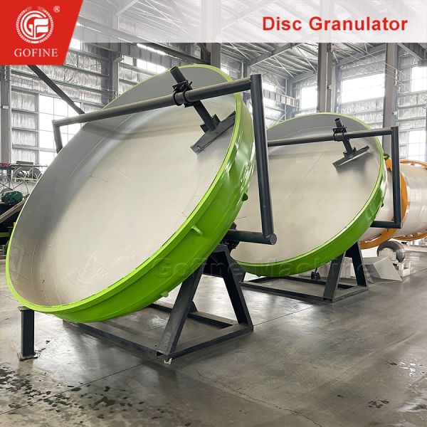 Quality Bio Compost Pellet Granulator Pan Type Organic Fertilizer Blender 1000kg/H Capacity for sale