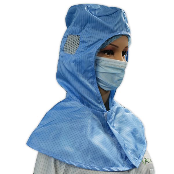 Quality Breathable ESD Antistatic Shawl Cap For Class 1000 Cleanroom for sale