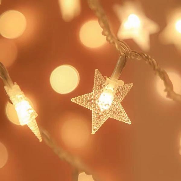 Quality Christmas Decorations 1KG Battery Operated Star Light String Fairy Lights for for sale