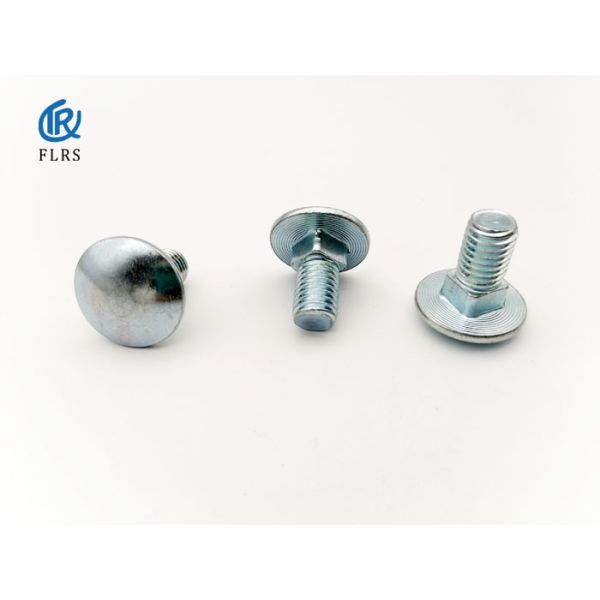 Quality ANSI Zinc Plated Round Head Square Neck Bolt M20 BSW Thread for sale