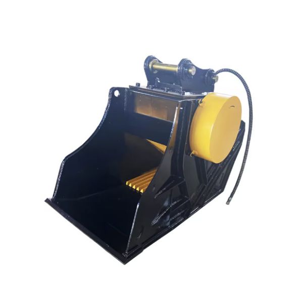 Quality 360 Degrees Excavator Crushing Bucket 12-22 Ton Concrete Basalt Crusher for sale