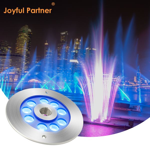 Quality LED FOUNTAIN LIGHT 316 STAINLESS STEEL RGB SINGLE COLOR 170*61MM DC12V/24V IP68 WATERPROOF for sale