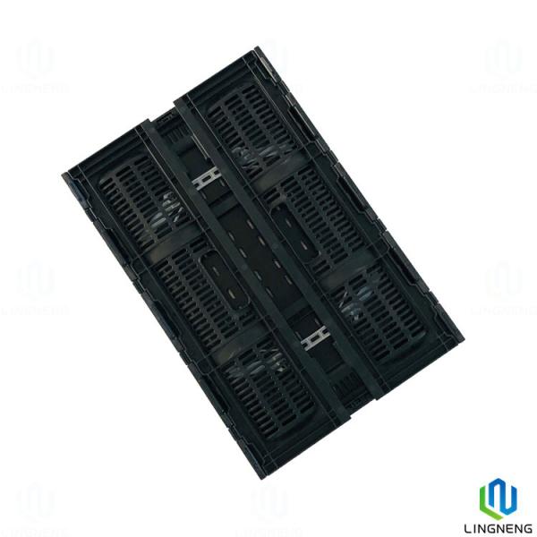 Quality 40L Reusable Folding Crate Box Collapsible Fruit And Vegetable Plastic Crates for sale