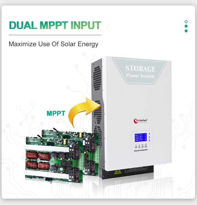 12kw hybrid inverter -dual mppt input