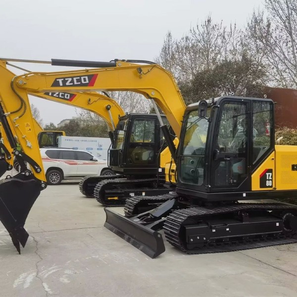 Quality Most Popular Tzco80 Excavator Mini 8 Ton Tzco Chinese Brand Digger for Sale for sale