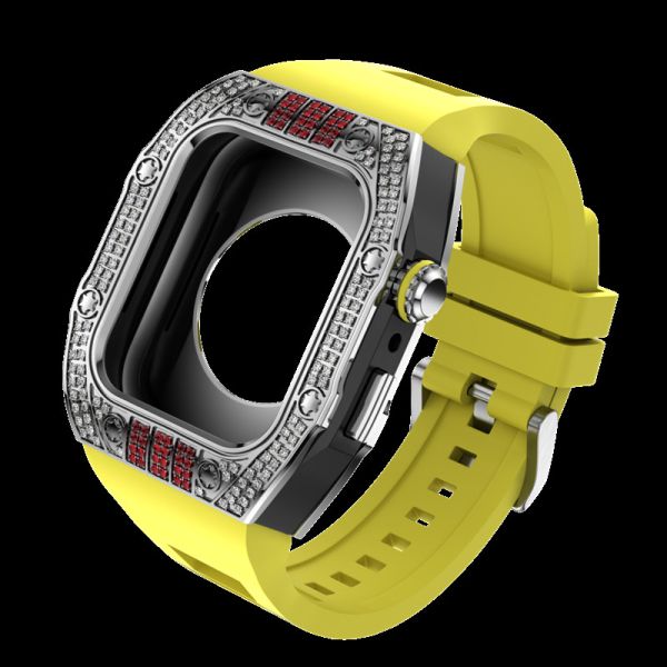 Quality Dustproof Apple Watch 7 Carbon Fiber Case Bracelets Or Bangles Type 44/45mm for sale