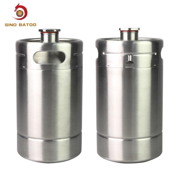 Quality OEM Food Grade SS304 Double Wall 2L Mini Beer Keg for sale