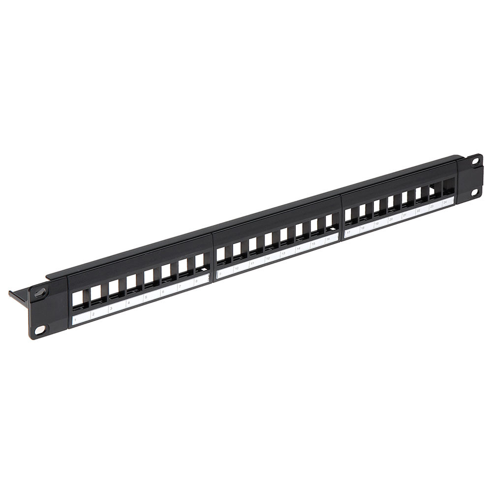 Quality 1RU Network Patch Panel C5e Blank Frame 24 Port Patch Panel Unloaded for sale