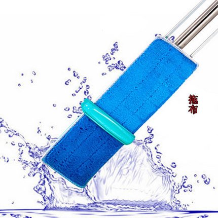 Quality Blue 380gsm Microfiber Wet Mop Pads , Pocket Shaped Multifunctional Mops for sale