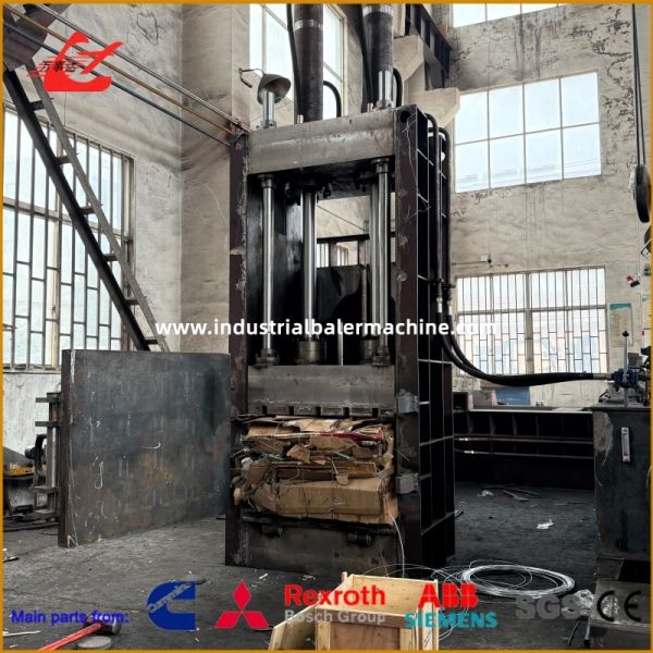 Quality Vertical Paper Baling Machine 100ton Save Storage Space For Compressing Waste for sale