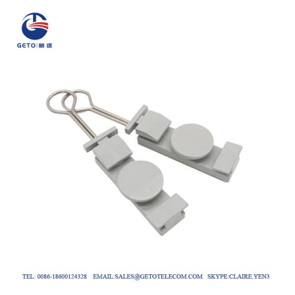 Quality FTTB 2mm Carbon Steel Fiber Drop Wire Clamp for sale