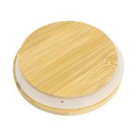 Quality Regular Mouth Mason Jar 70mm Bamboo Jar Lids With Straw Hole Reusable Jar Lids for sale