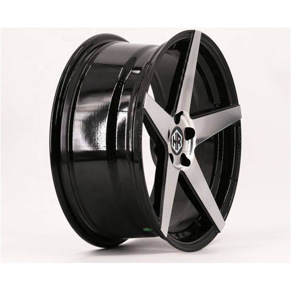 Quality 17" 18" 5 Spokes concave rim black machined for sale