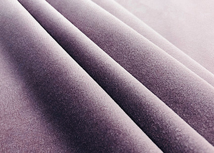 Quality 240GSM Micro Velvet Fabric / 100 Percent Polyester Lavender Velvet Fabric for sale