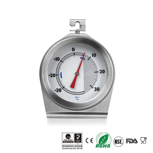 Quality Food Monitoring Commercial Fridge Thermometer With Hook And Panel Base for sale