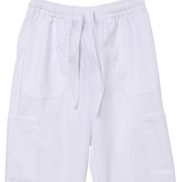 Quality Elastic Waist Draw String White Chef Pants for sale