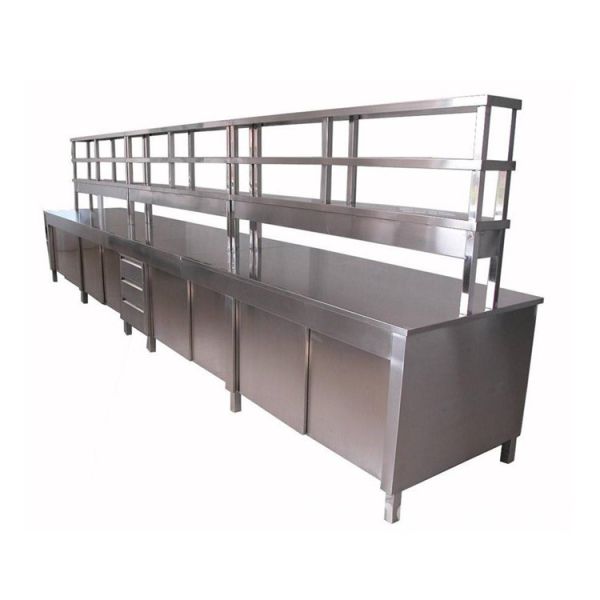 Quality Chemical Engineering Lab Equipment Stainless Steel Work Table Bench with Gas Taps for sale