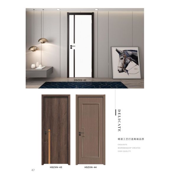 Quality Swing Open Style Residential WPC Door 700mm-1100mm Regular Width for sale