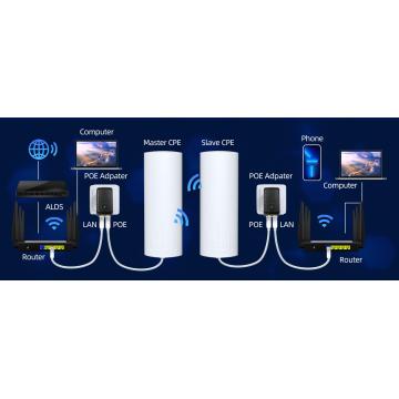 Quality Gigabit 5.8G Point to Point Outdoor WiFi Wireless Bridge with 14DBi High Gain for sale