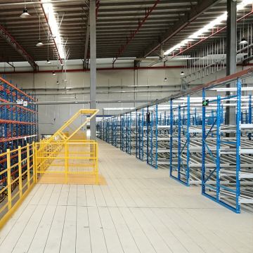 Quality A25: Mezzanine Racking Supported By Carton Flow Rack,Multi-Tier Rack,Warehouse for sale