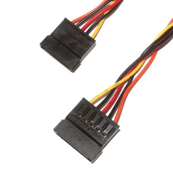 Quality 100MM Custom Wire Harness , 5 Pin Sata Power Cable ID Connectors for sale