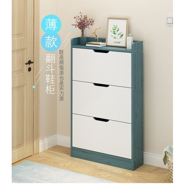 Quality White 1.15m Length Shoe Sideboard Cabinet Fireproof For Storage for sale