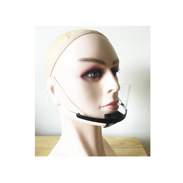 Quality Black Double Sided Anti Fog Mouth Shield Anti Static Fogless Face Shield Clear for sale