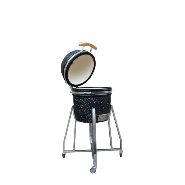 Quality Charcoal Ceramic Black Color 39cm Kamado 15 Inch Grill for sale