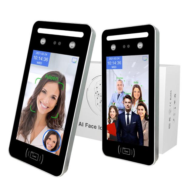 Quality AI Visible Light WDR Dynamic Face Recognition Access System 8 Inch Touch Screen for sale