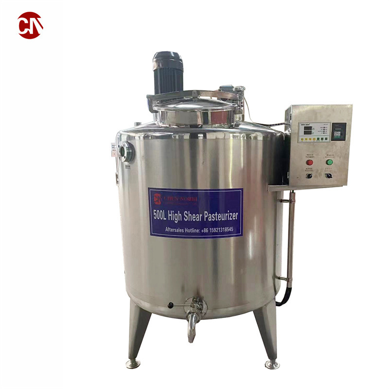 Sanitary Electric Heating Yogurt Chocolate Ice Cream High Shear Mixer Emulsifying Mixing Tank