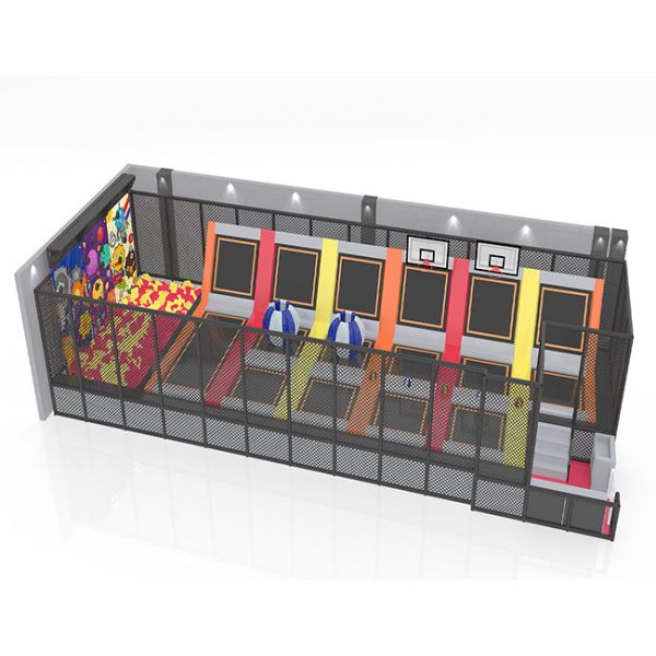 Quality Climbing Wall Outdoor Playset With Trampoline PP Material Waterproof for sale