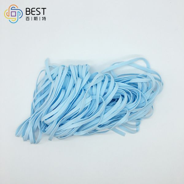 Quality 5MM 3.5MM 2 Mm 3mm Soft Elastic Cord Stretch Blue Face Mask Raw Materials for sale